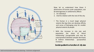 Human dimension & cities - The Human Scale | PPT