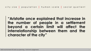 Human dimension & cities - The Human Scale | PPT