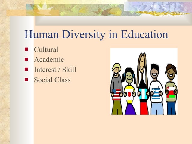 Human diversity in education | PPT