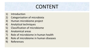 Human microbiome in health and disease | PPTX