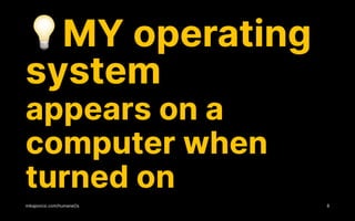 HumaneOS: Advancing human potential with computers | PPT