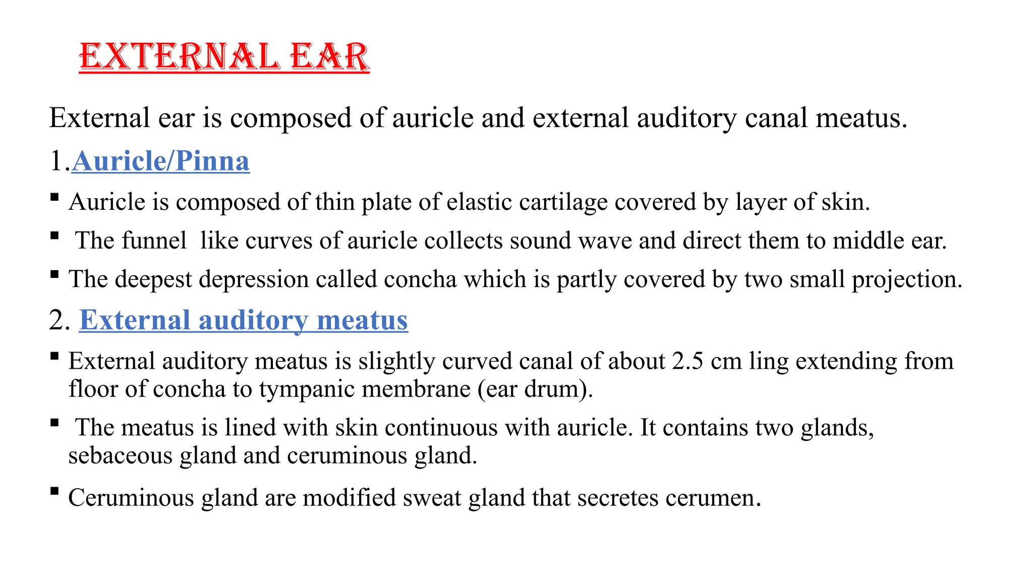 HUMAN EAR. THE EAR PERFORMS THE FUNCTIONS OF HEARING AND EQUILIBRIUM.pptx