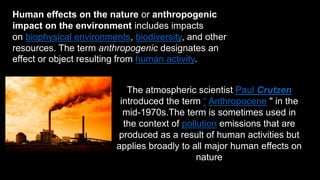 Human Effects on Nature | PPT