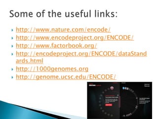Human encodeproject | PPT