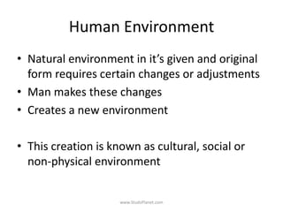 Human environment | PPTX