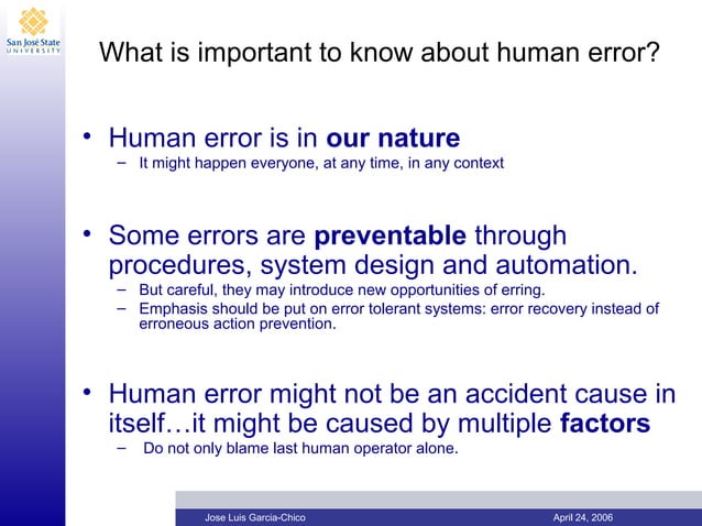 Human error | PPT
