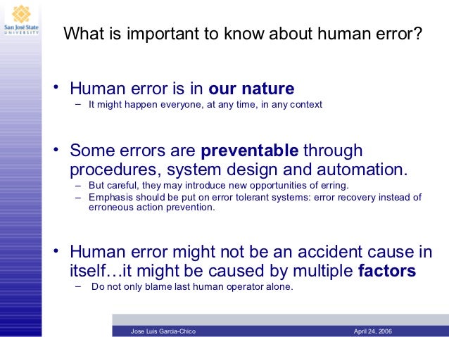 Human error