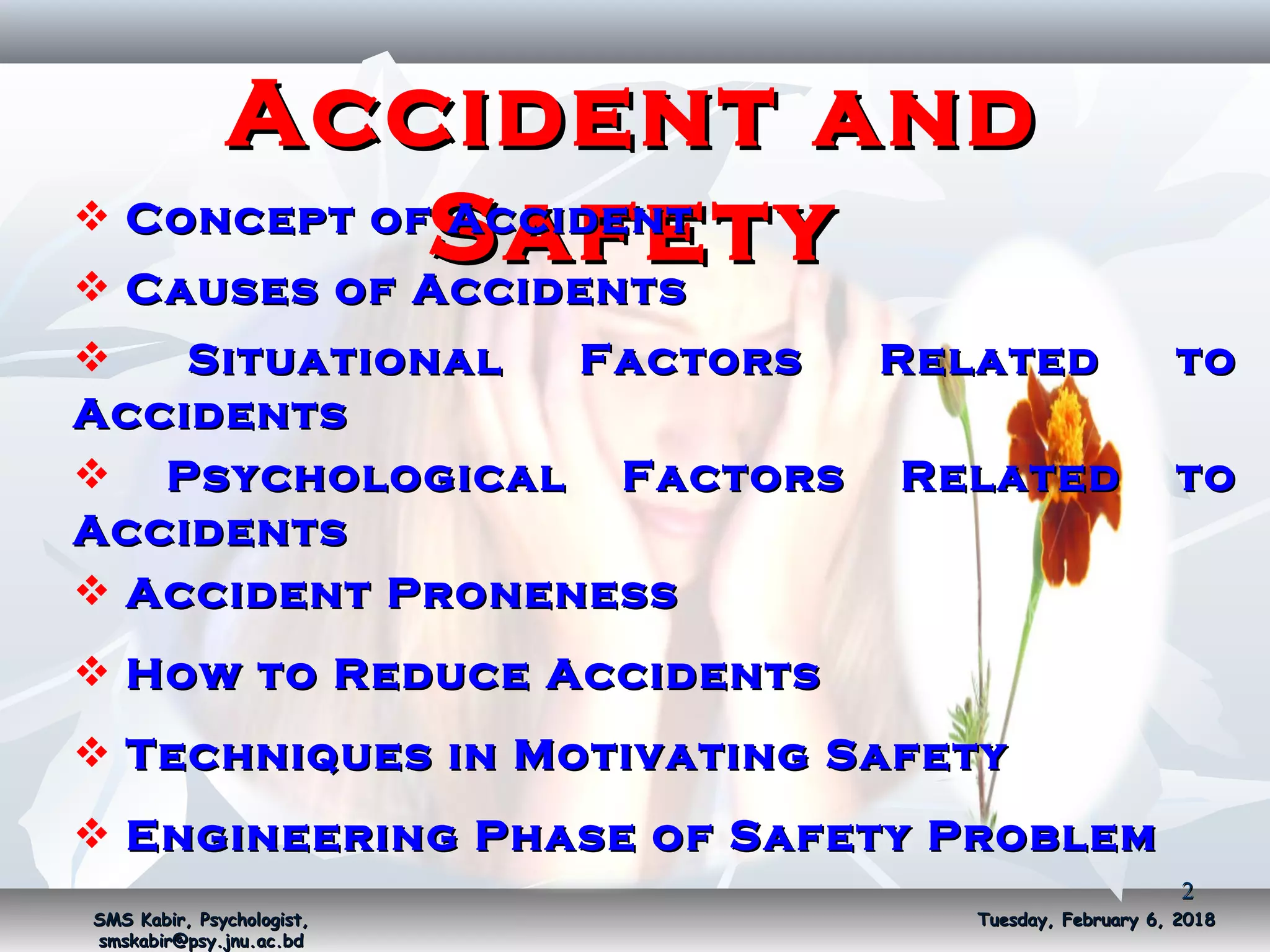 Human error accident & safty closing | PPT | First Aid | Injuries