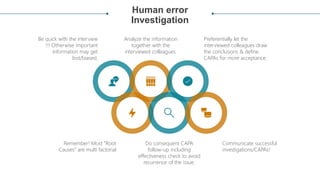 Human error as a root cause | PPTX