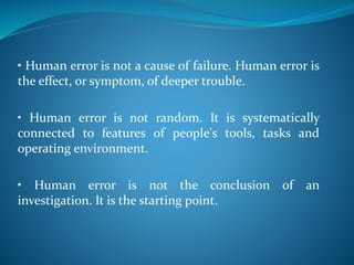 Human error investigation | PPTX