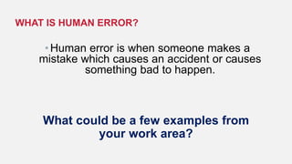 Human error | PPTX