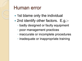 Human errors | PPTX