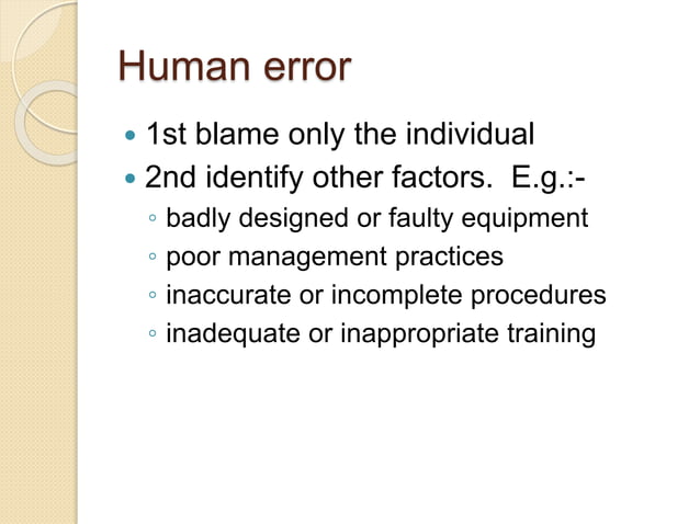 Human errors | PPTX