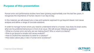 Human Error Solutions : a systemic approach | PPT