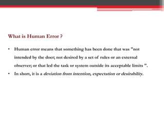 Introduction to Understanding Human errors in Pharmaceutical Industries ...