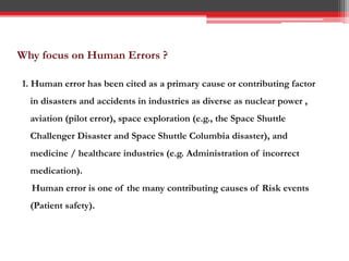 Introduction to Understanding Human errors in Pharmaceutical Industries ...