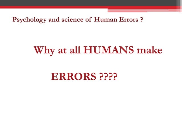 Introduction to Understanding Human errors in Pharmaceutical Industries ...