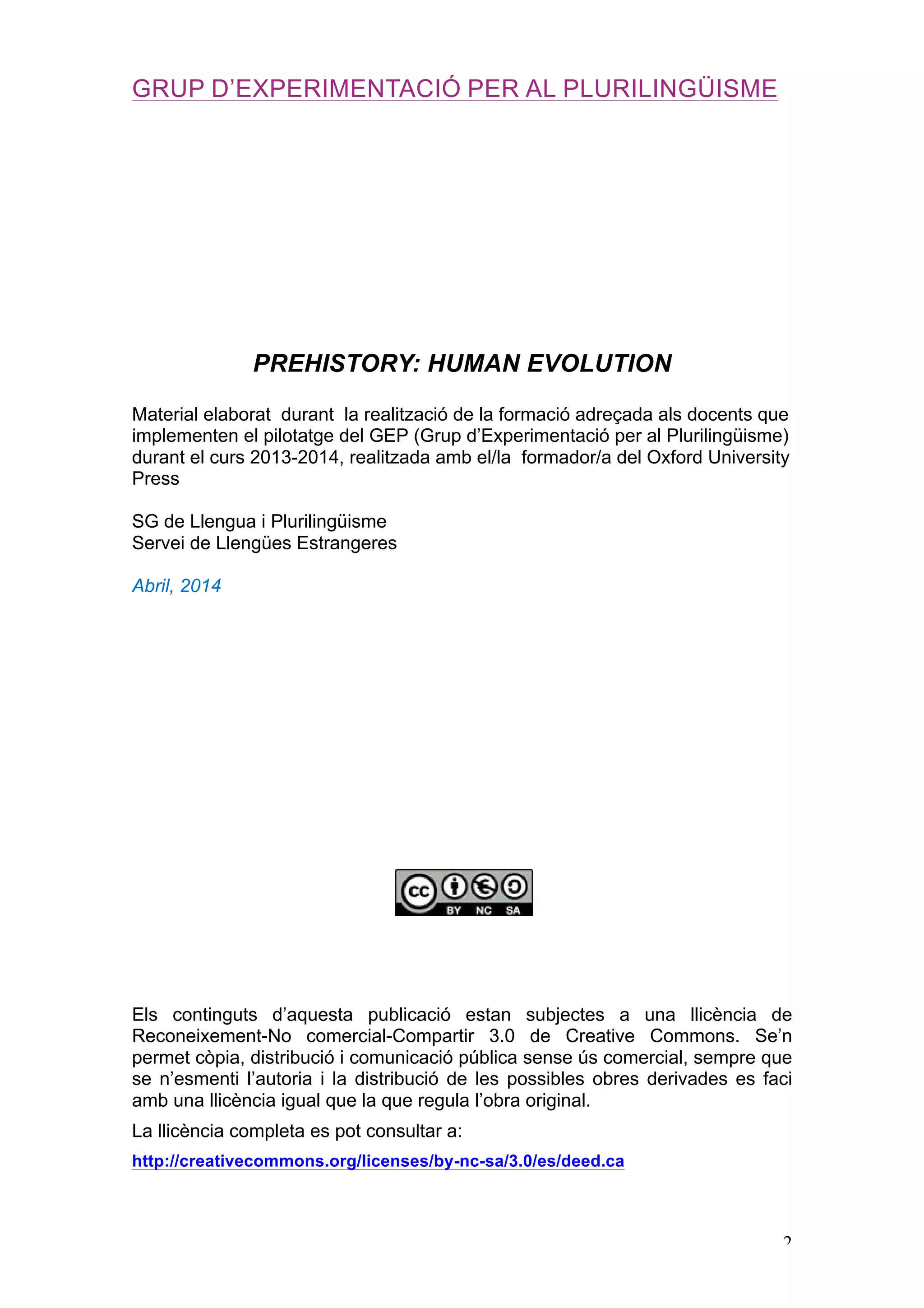 Human evolution | PDF