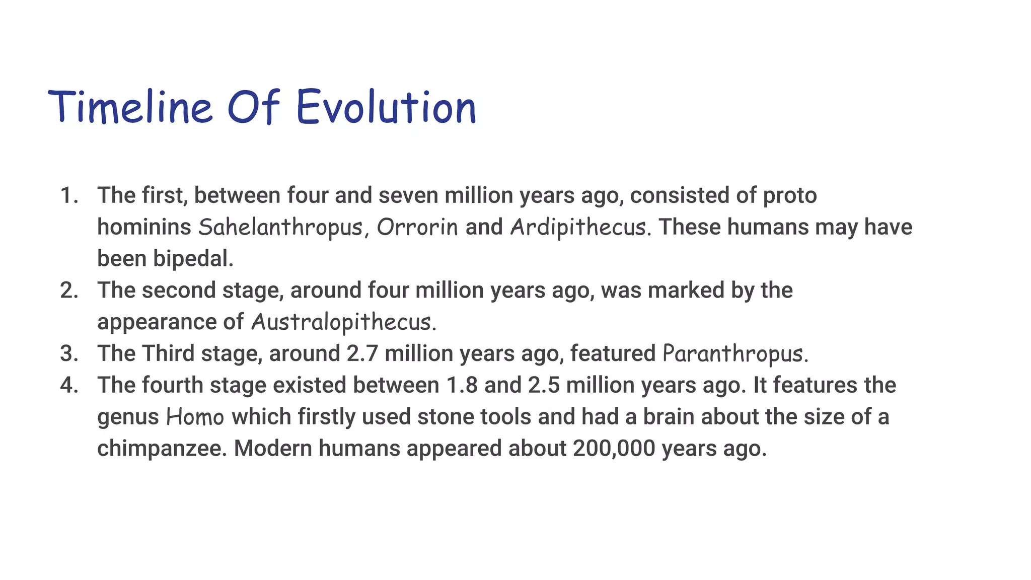 Human evolution | PPTX