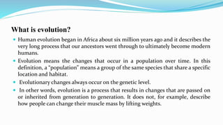 Evolution of Homo sepiens | PPTX