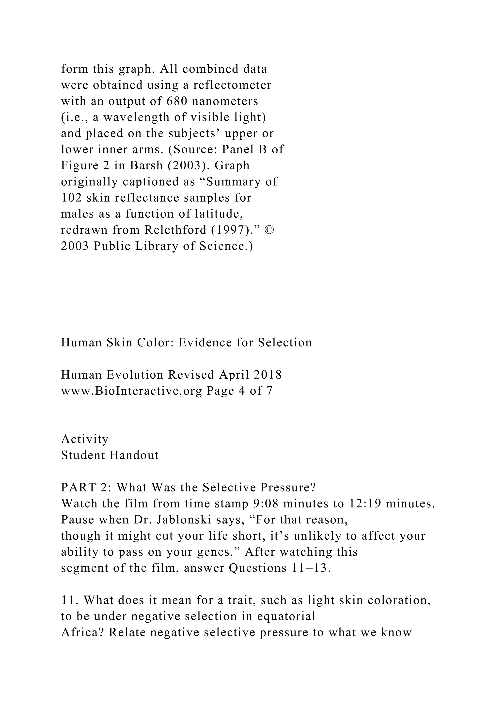 Human Evolution Revised April 2018 www.BioInteractive.org .docx