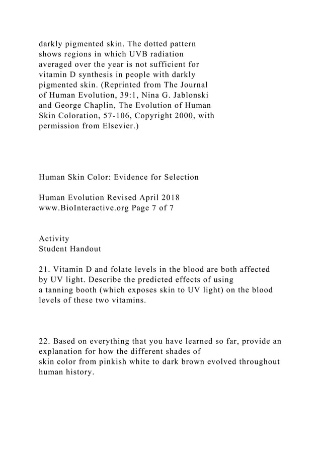 Human Evolution Revised April 2018 www.BioInteractive.org .docx