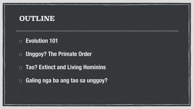 Galing ba tayo sa unggoy? An Overview of Human Evolution | PDF | Genetics | Science