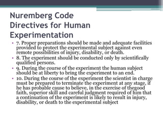 Human experiment | PPTX