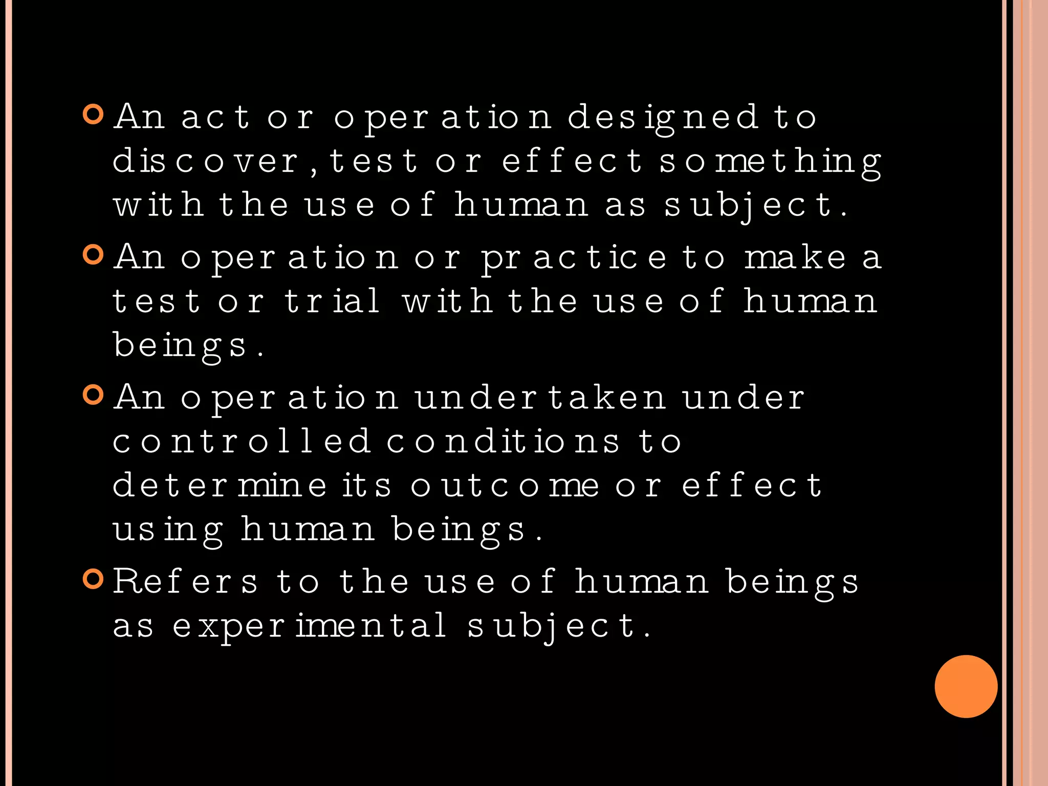 human experimentation | PPT