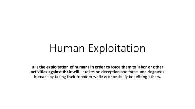 Human Exploitation.pptx