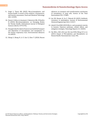 Human Exposure to Micro- and Nanoplastics: Pathways, Toxicity, and Intervention Strategies | PDF