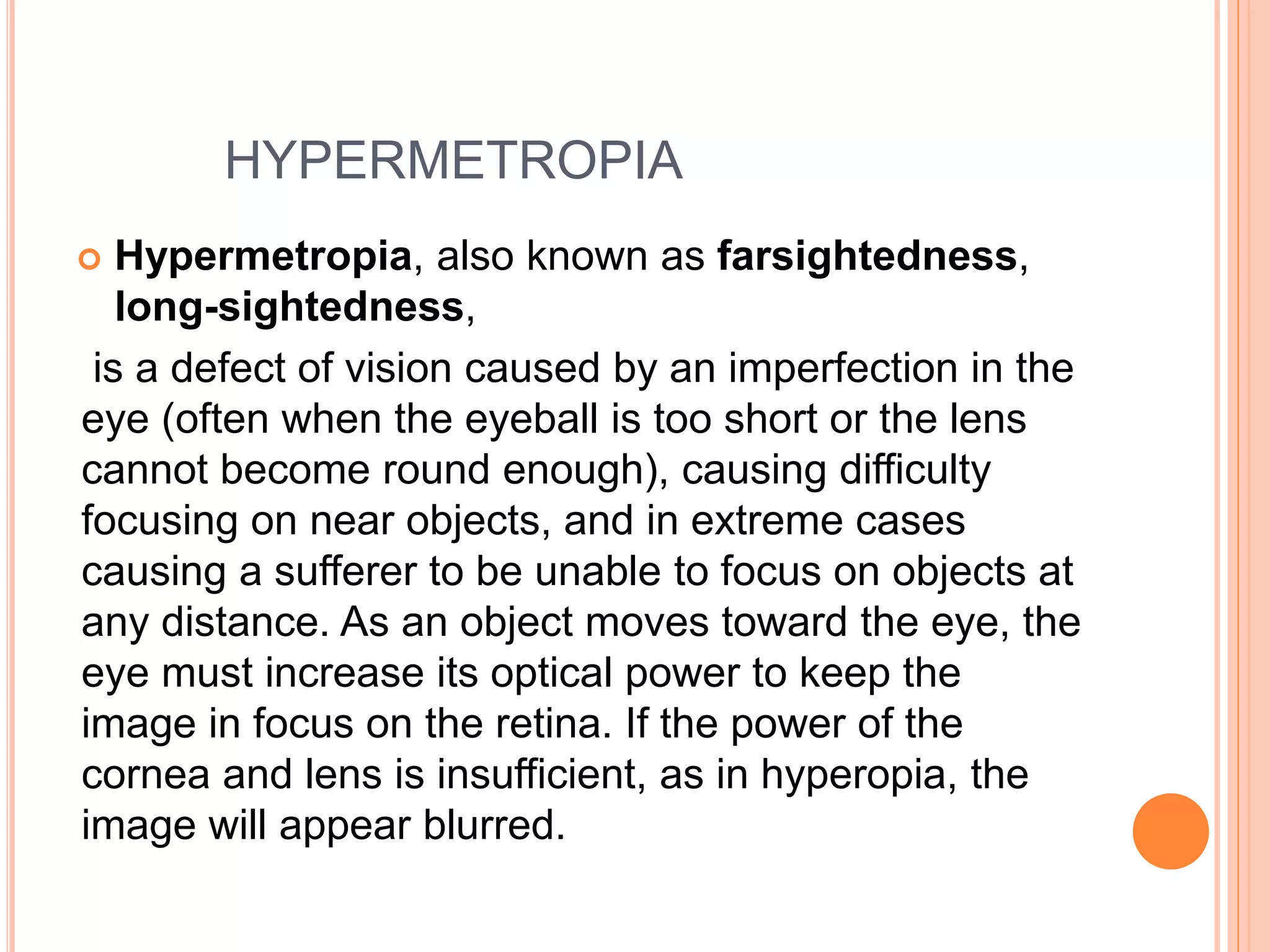 Human eye care and defects | PPTX