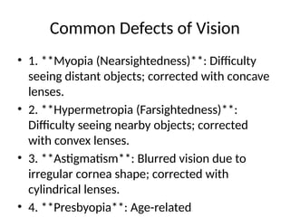 The Human Eye and Defects of Vision of 2009 | PPT
