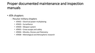 HUMAN FACTOR CONSIDERATIONS IN MILITARY AIRCRAFT MAINTENANCE AND ...
