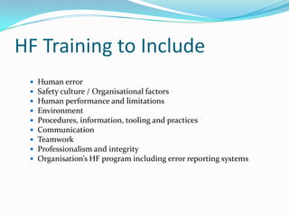 Human factor basic | PPTX