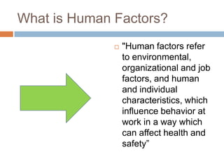 Human factors | PPTX
