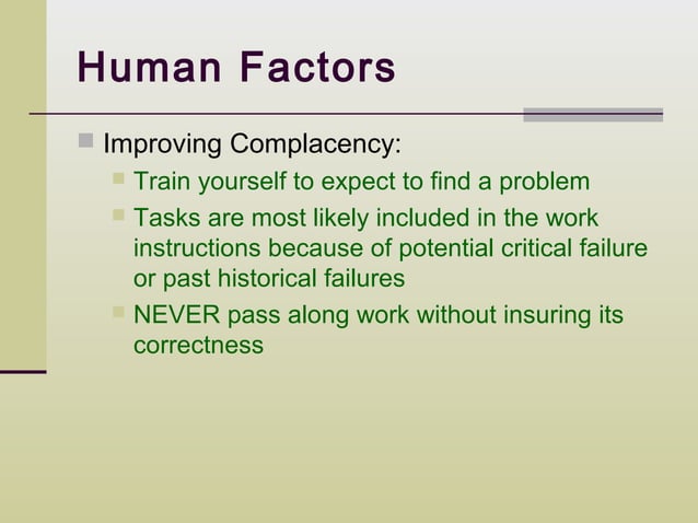 Human factors | PPT | Resume Writing and Advice | Job Search