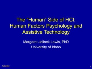 HumanFactors.ppt