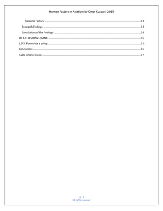 Human Factors in Aviation by Omar Kuzbari | PDF