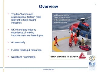 Human factors in major hazard safety Ronny Lardner | PPT