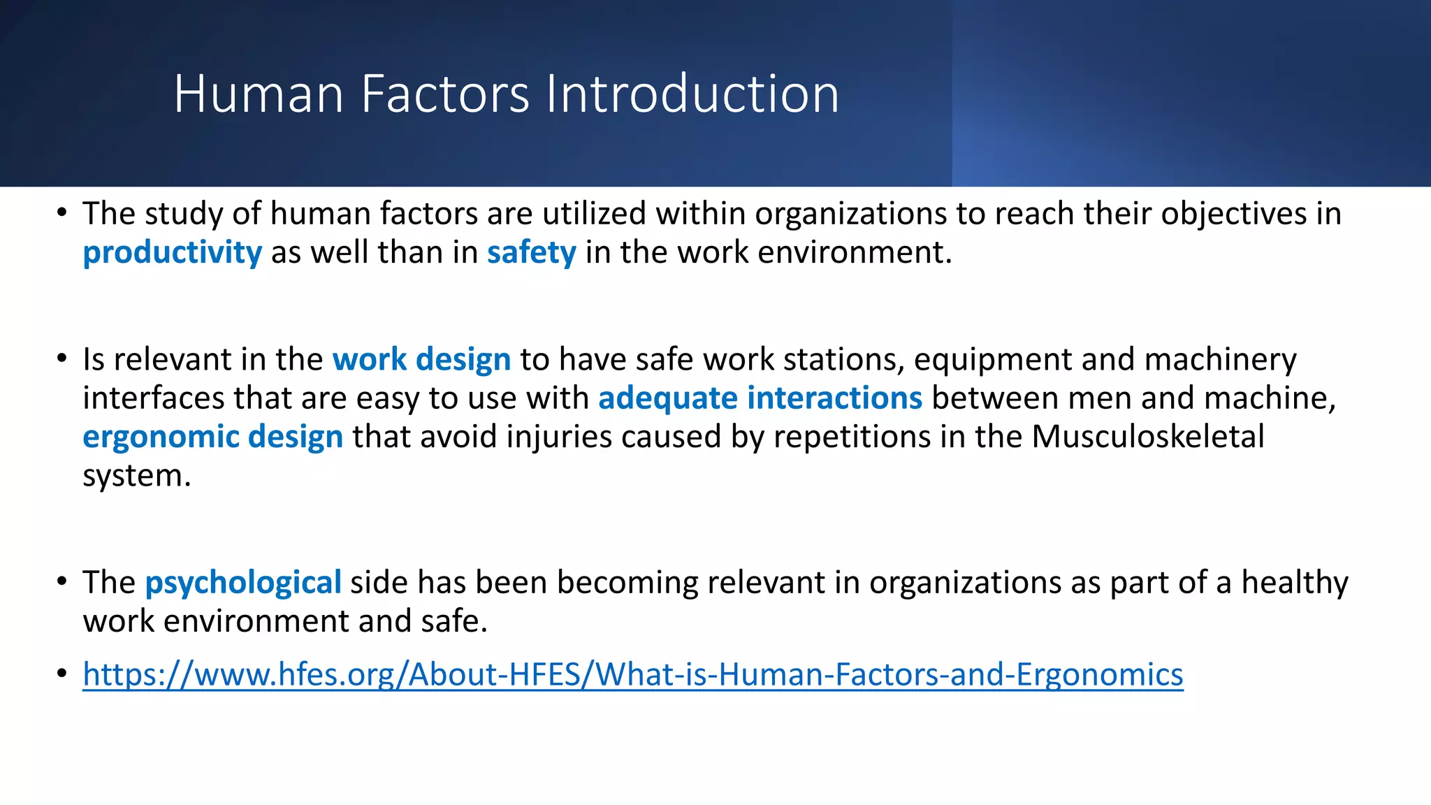 Human Factors in Organizations | PDF