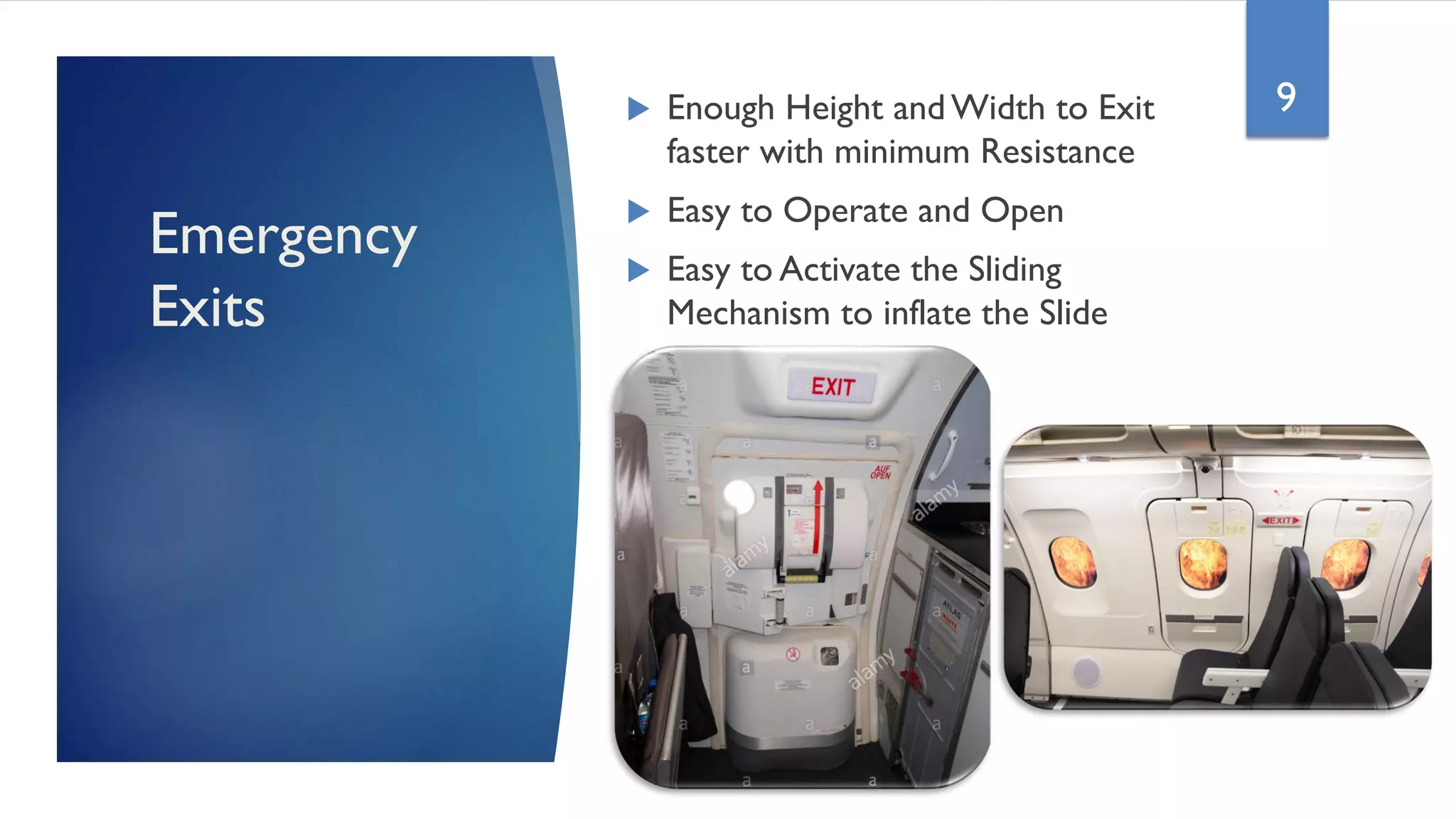 Human factors consideration in emergency evacuation for commercial ...