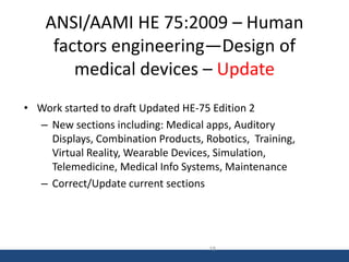 Human factor standards and usability (by Ed Israelski) | PDF