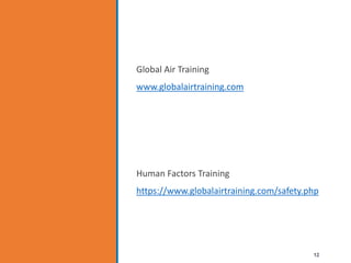 Human factors training | PPTX