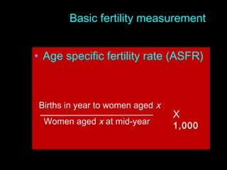 Human fertility and it's determinant | PPT