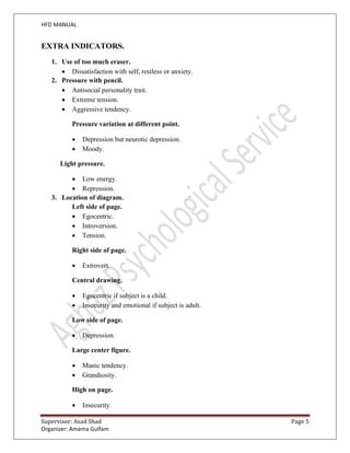 HUMAN FIGURE DRAWING .......... .(1).pdf | Mental Health | Diseases and ...