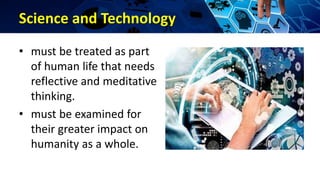 Human Flourishing, Science, Technology and Society | PPTX