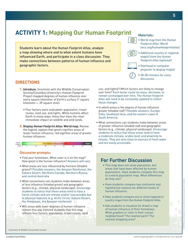 Human footprint | PDF