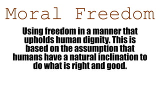 Human Freedom | PPTX