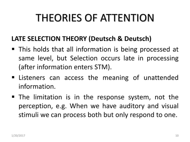Human function and attention ppt | PPT
